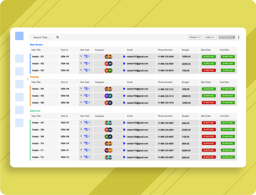 Procurement Templates - Yoroflow™