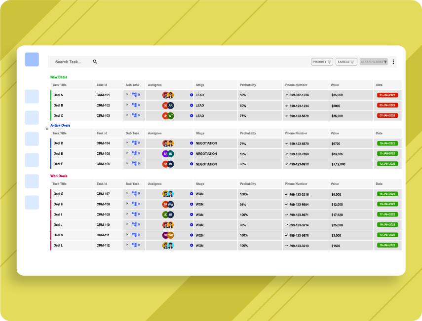Integrated Marketing Template | YoroCRM