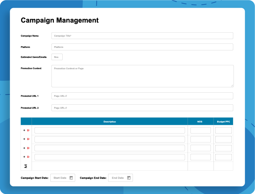 Integrated Marketing Template | YoroCRM