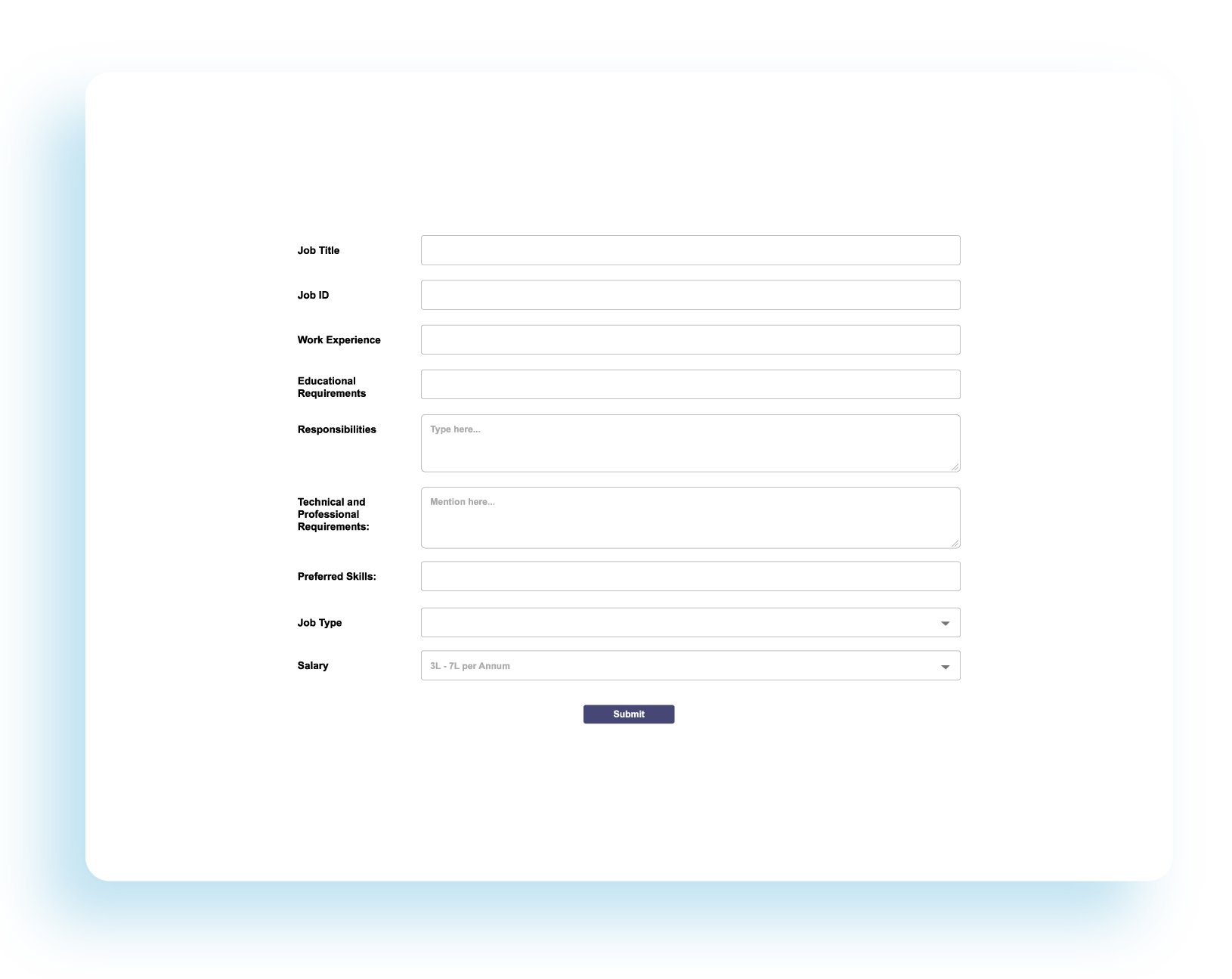 Employee Salary Slip Form Templates | Yorofoms - Yoroflow