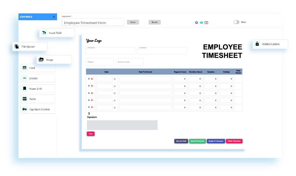 Employee Timesheet Approval Workflow Templates - Yoroflow™