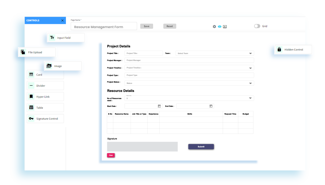 Resource Management Template - Yoroflow™