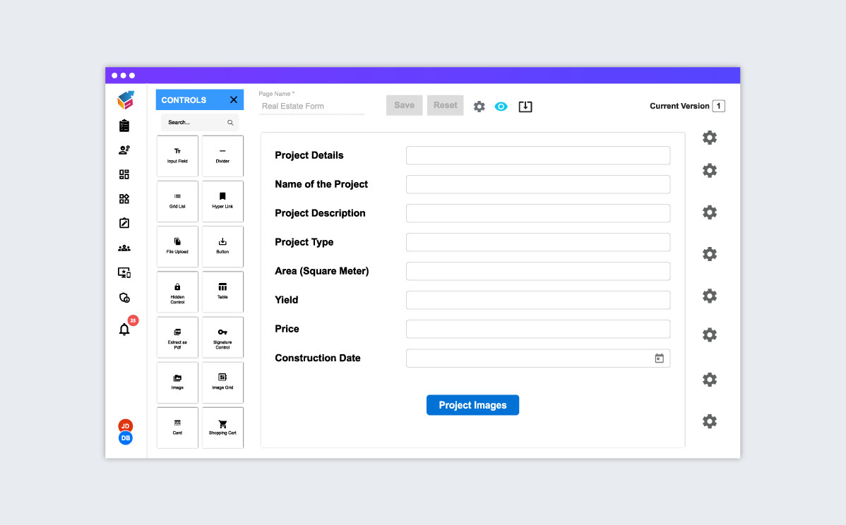 Construction Inventory Form | Yoroforms - Yoroflow™