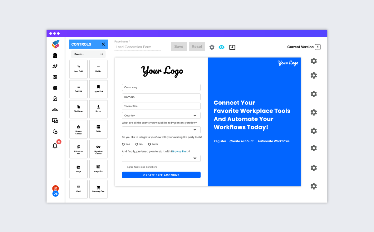 AI-Driven Lead Generation Form Templates | Yorofoms - Yoroflow™