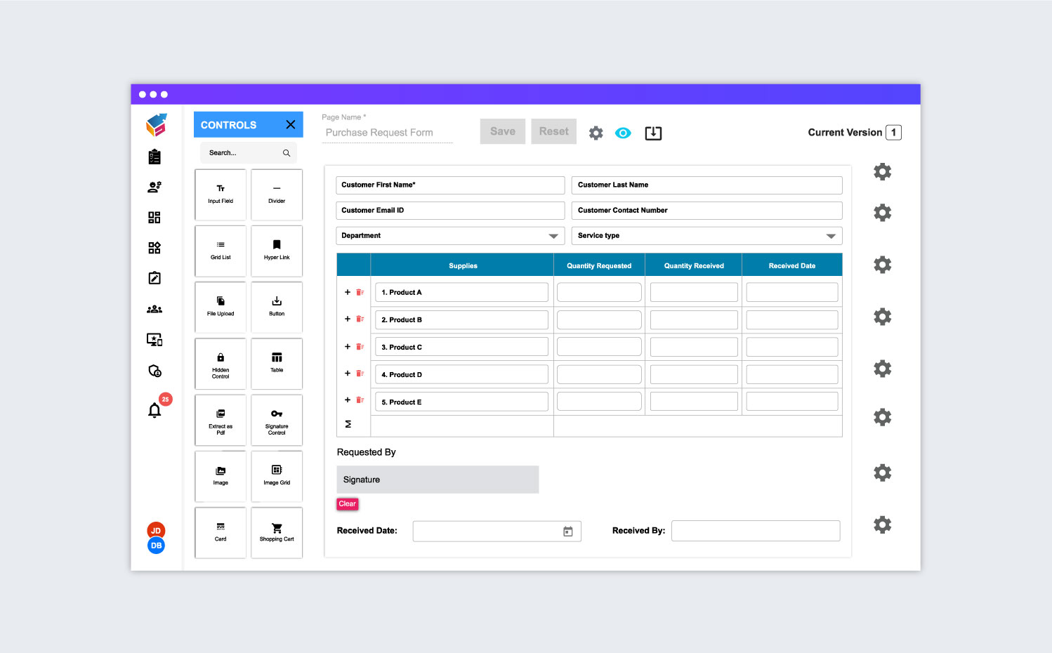 Purchase Request Form | Yoroforms - Yoroflow™