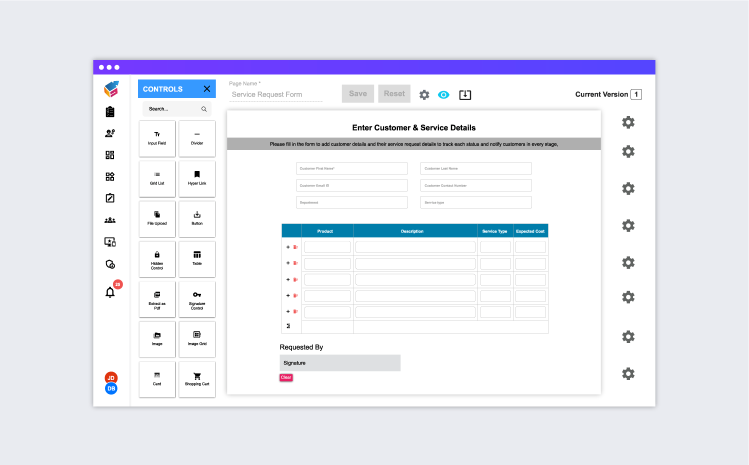 Service Request Form Templates | Yoroforms - Yoroflow™