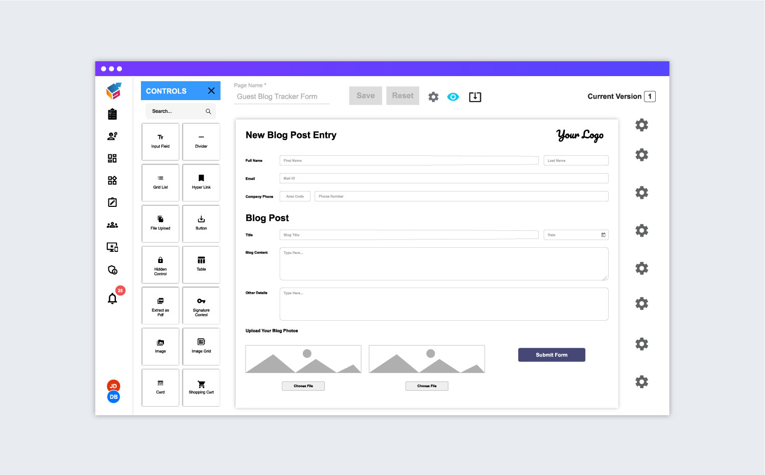 Blog Post & Content Planner Form Templates | Yorofoms - Yoroflow™
