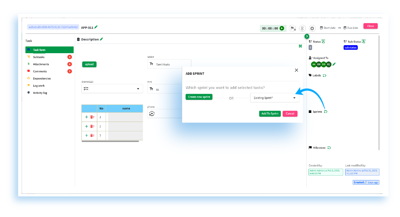 SCRUM Planning Template - Yoroflow™