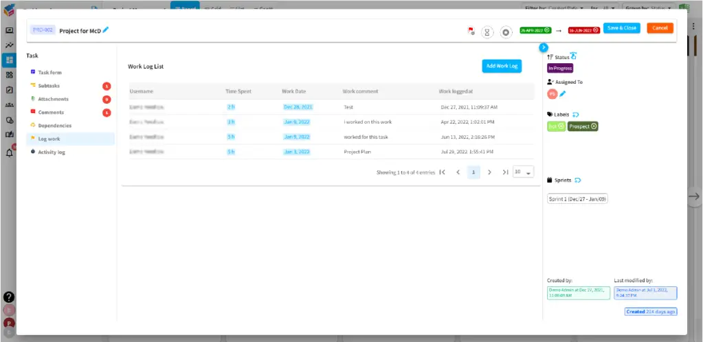 AI-Powered Project Timesheet - Features - YoroProject