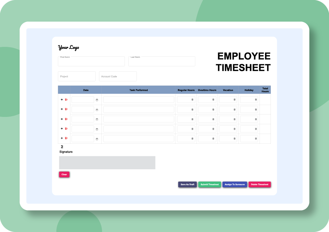 Resource Management Template - Yoroflow™